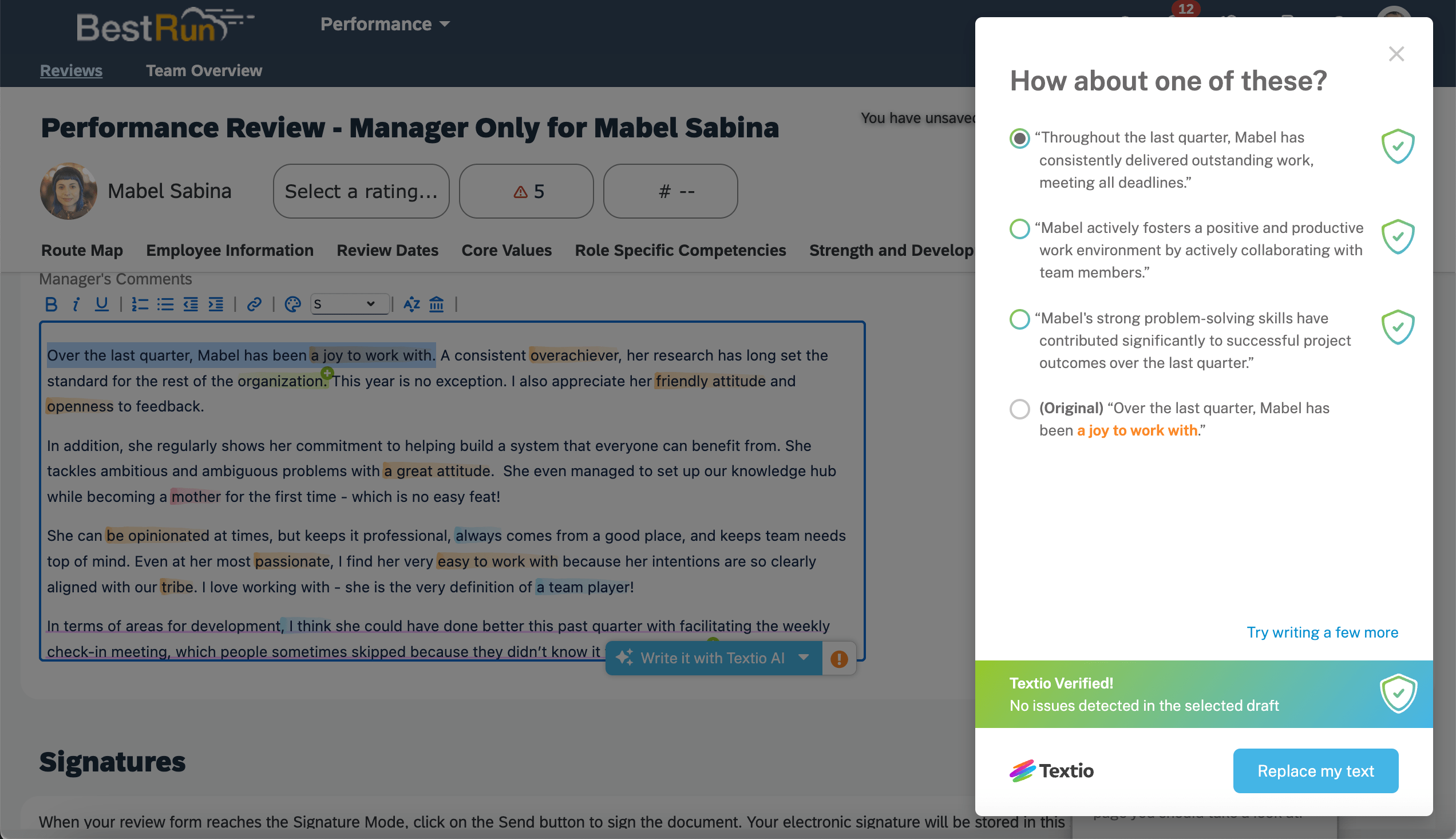 Announcing Ai Powered Performance Reviews With Textio For Sap